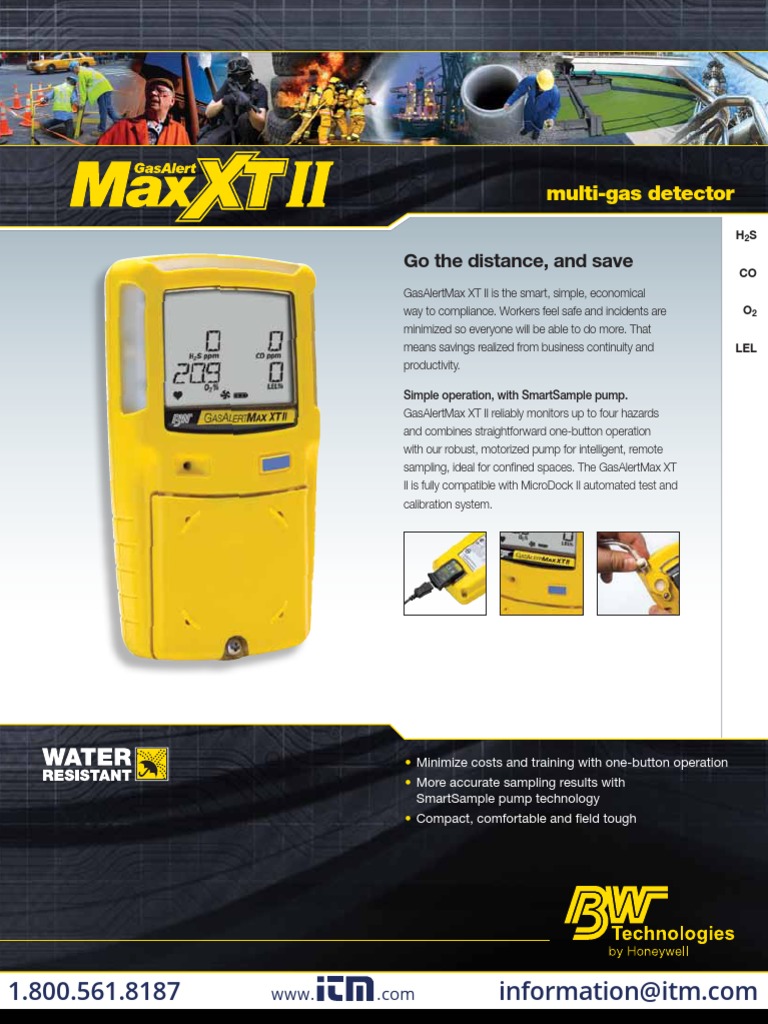 GasAlertMax XT II Multi-Gas Detector | PDF | Sensor | Calibration