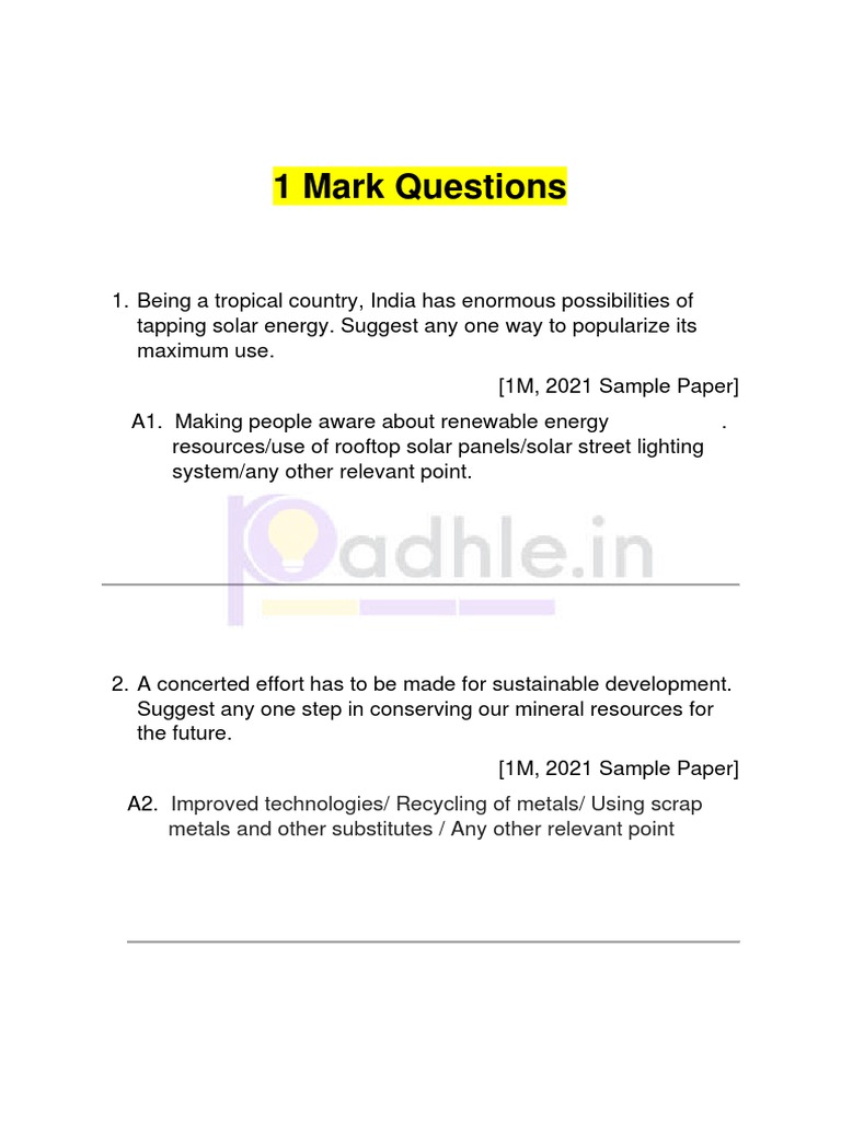 Resource and Development Pyq | PDF | Resource | Soil