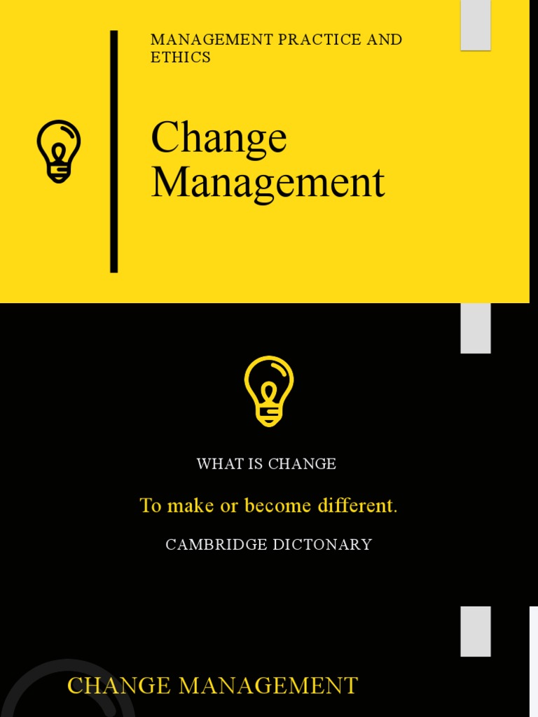 Change Management | PDF | Change Management | Strategic Management