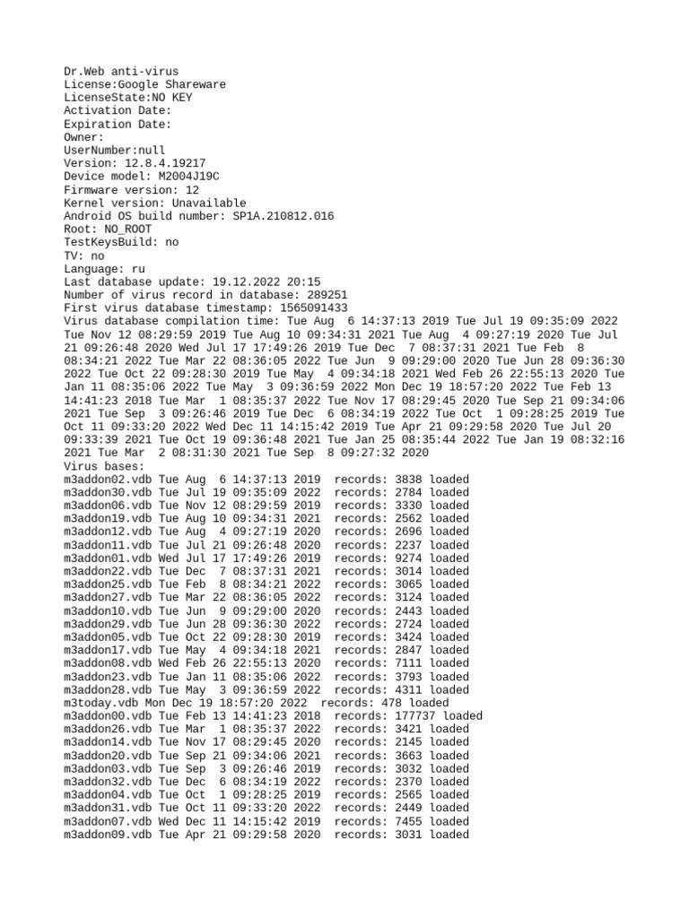 DrWeb Crash | PDF | Android (Operating System) | Java (Programming Language)