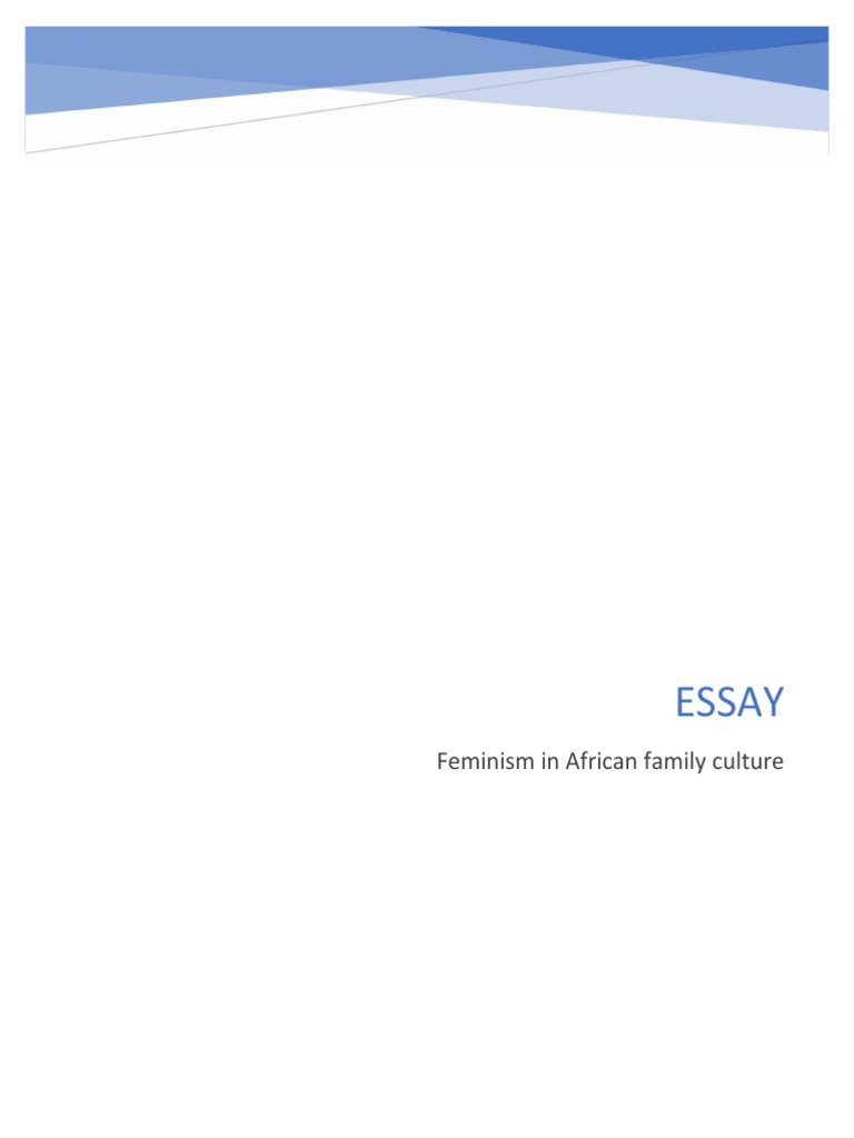 Sample Feminism Task | PDF | Family | Gender