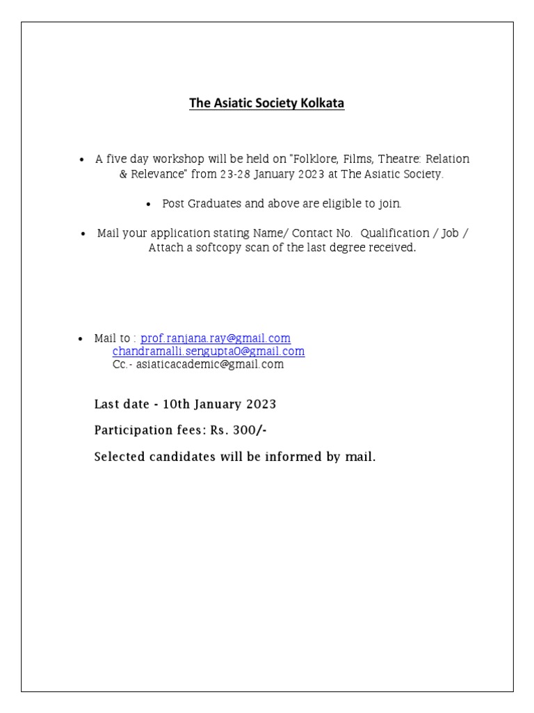 Notice Workshop | PDF