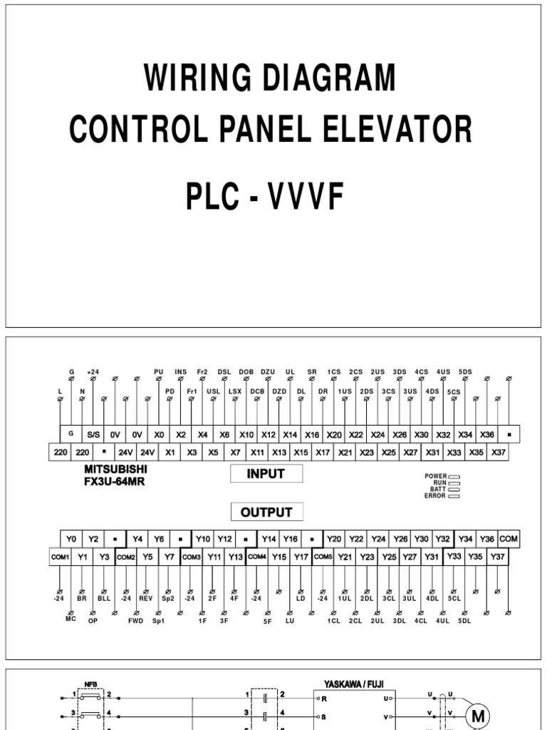 Mitsubishi FX3U Wiring Diagram | PDF