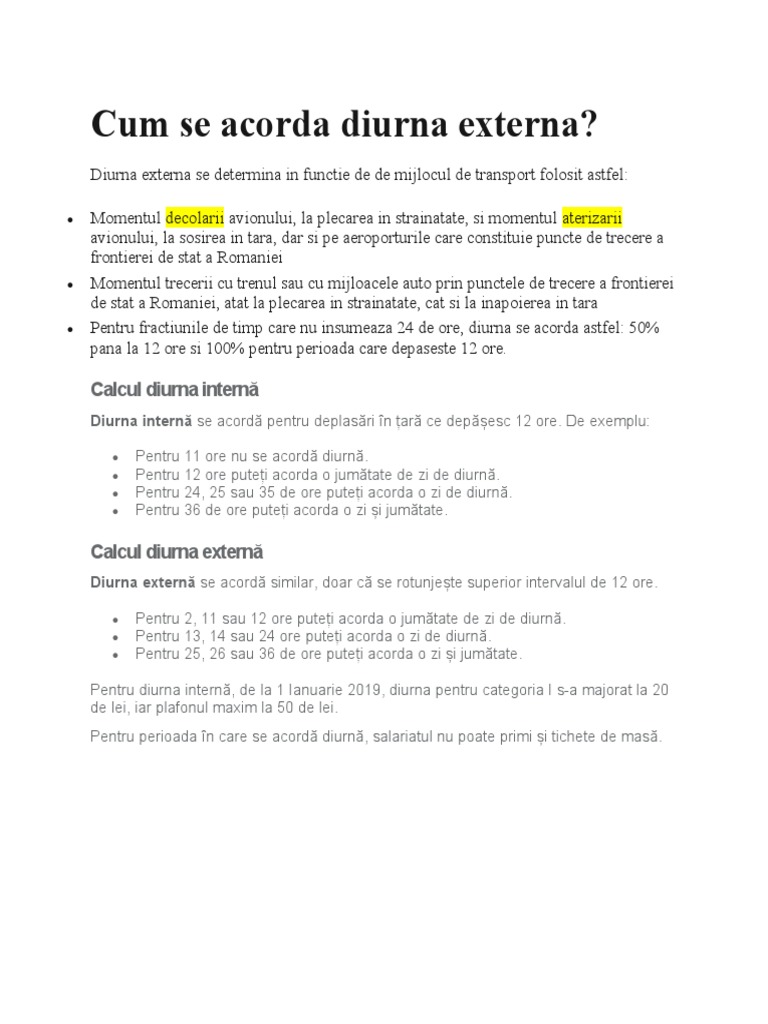 Diurna Externa | PDF
