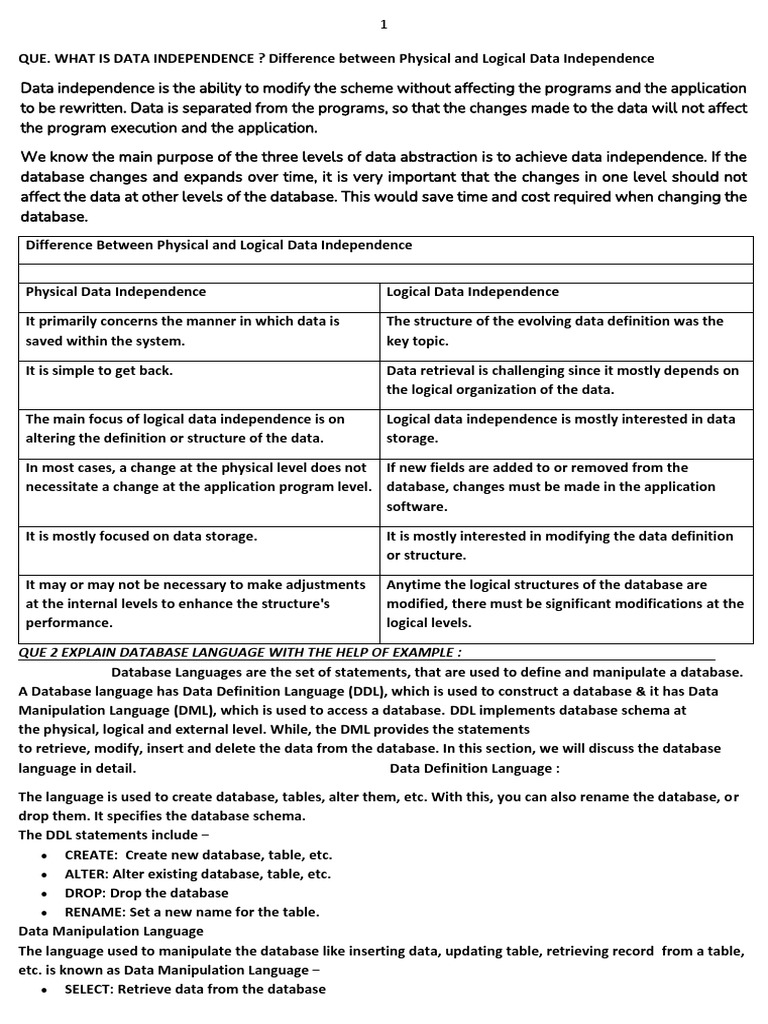 DBMS QUE | PDF | Acid | Databases