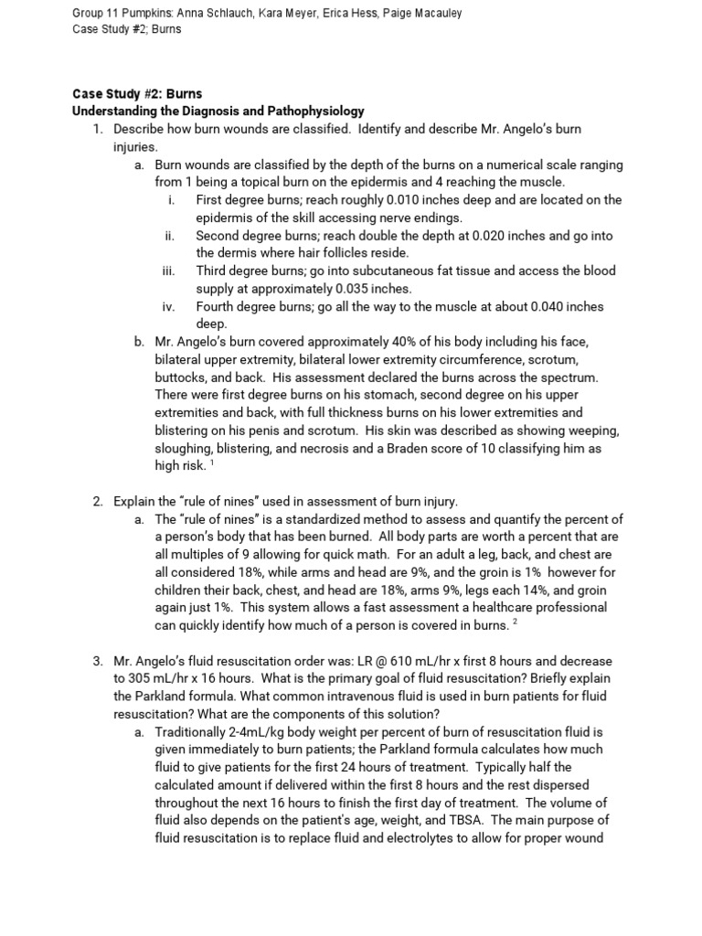 Casestudy 2 Burns | PDF | Vitamin C | Burn