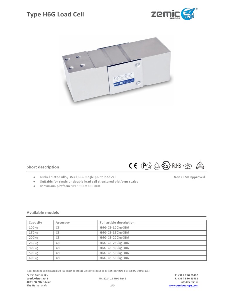 H6G Datasheet | PDF | Electrical Equipment | Manufactured Goods