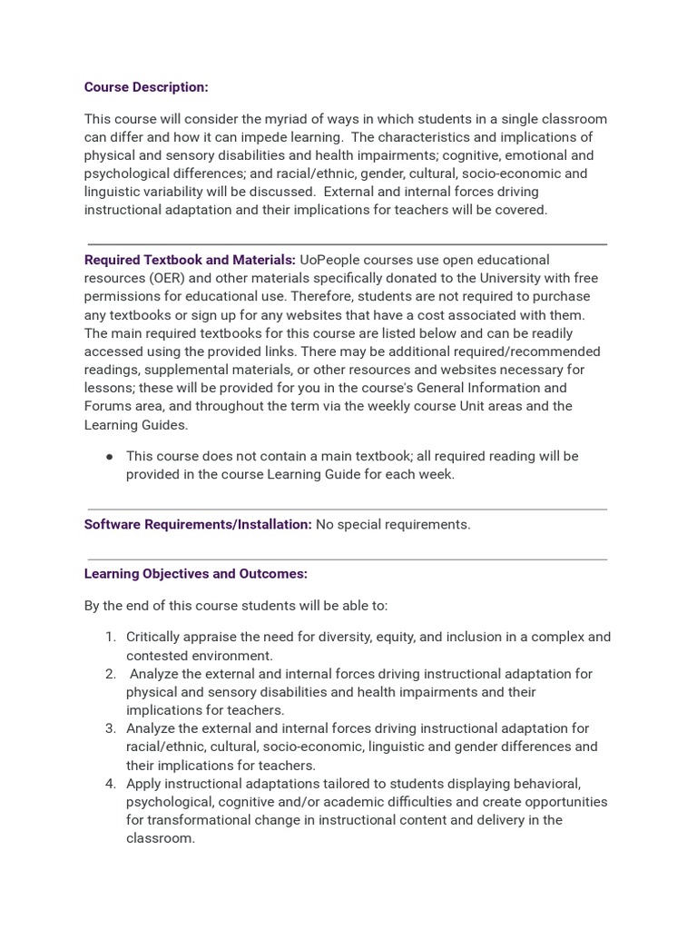EDUC 5710 Syllabus | PDF | Learning | Apa Style