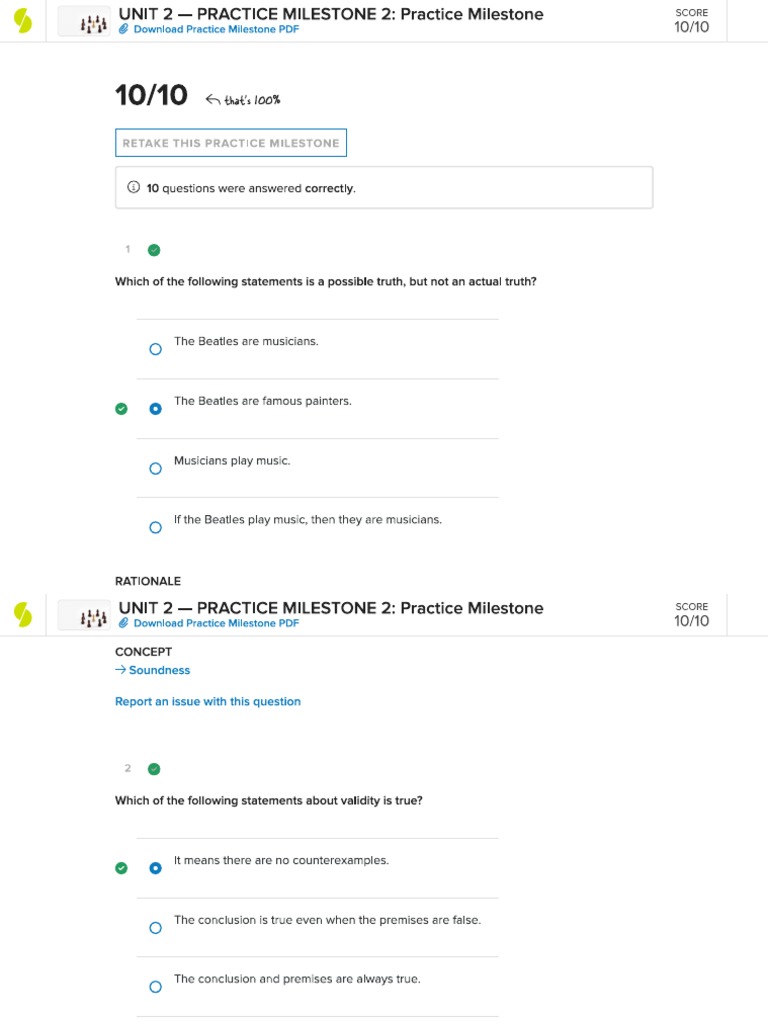 Sophia Critical Thinking Unit 2 | PDF