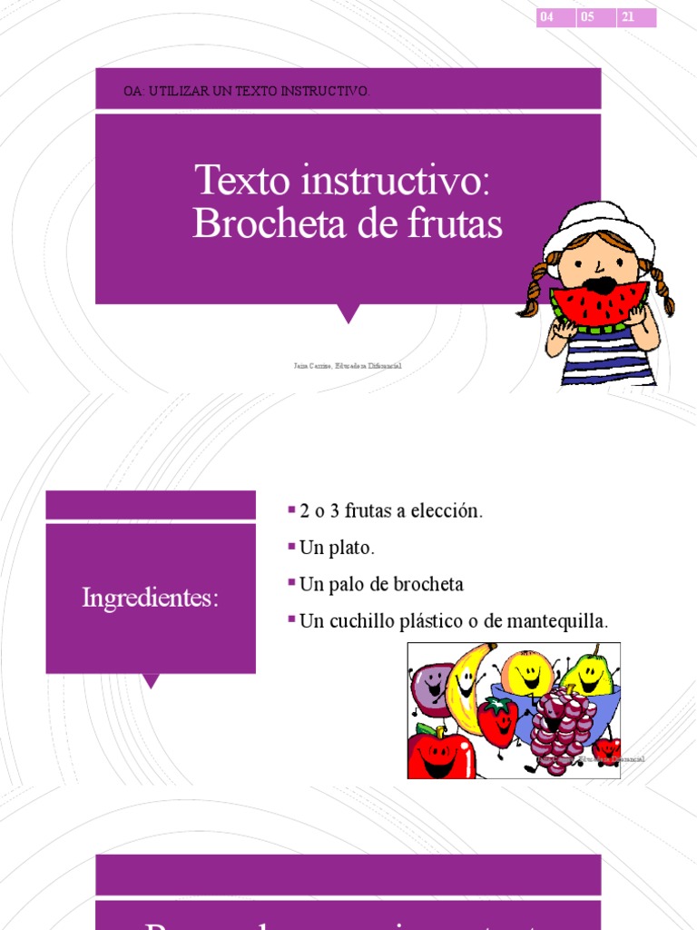 Textos Instructivo 3° Básico (Clase 04-05) | PDF