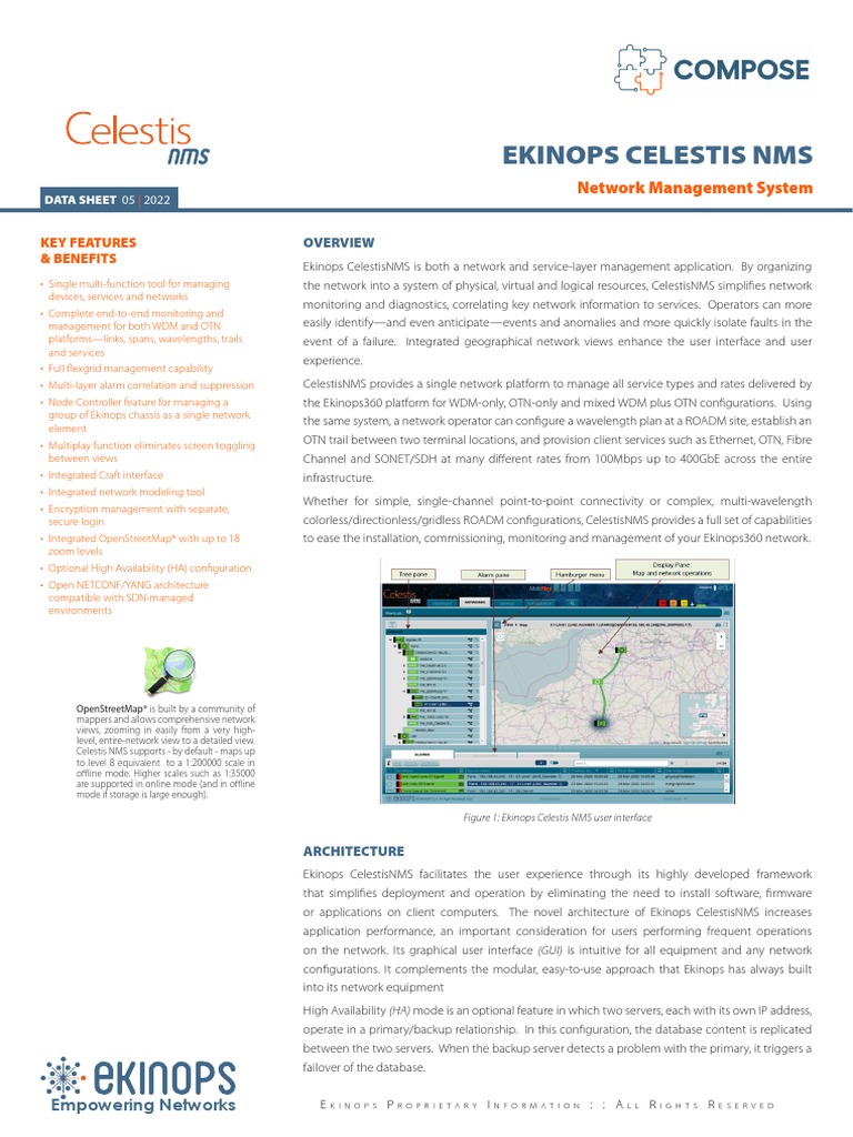 02ds Celestis - Nms Ekinops | PDF | Computer Network | Network Topology
