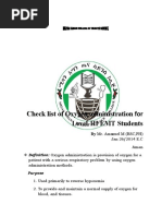 Oxygen & Suction Checklist Guide | PDF