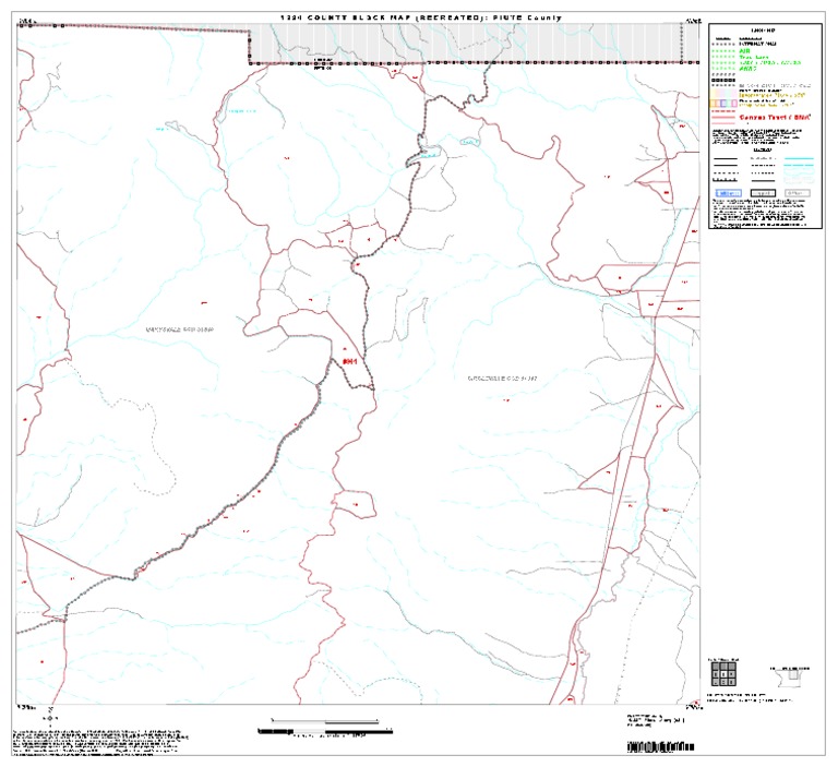 1990 Piute County Block Map | PDF | The United States | United States ...