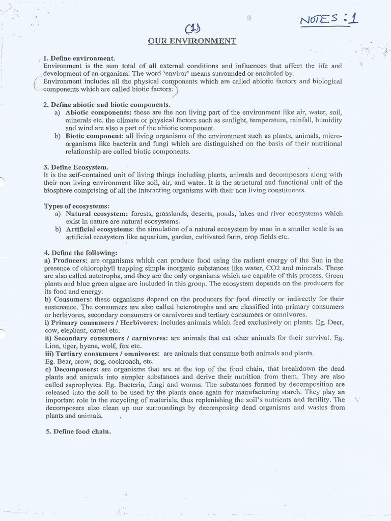 Class 10 Notes | PDF