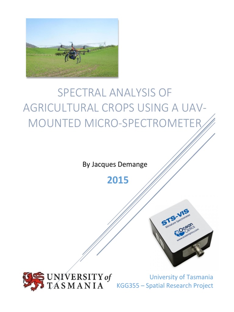 UAV Spectral Analysis of Crops | PDF | Reflection (Physics) | Spectroscopy