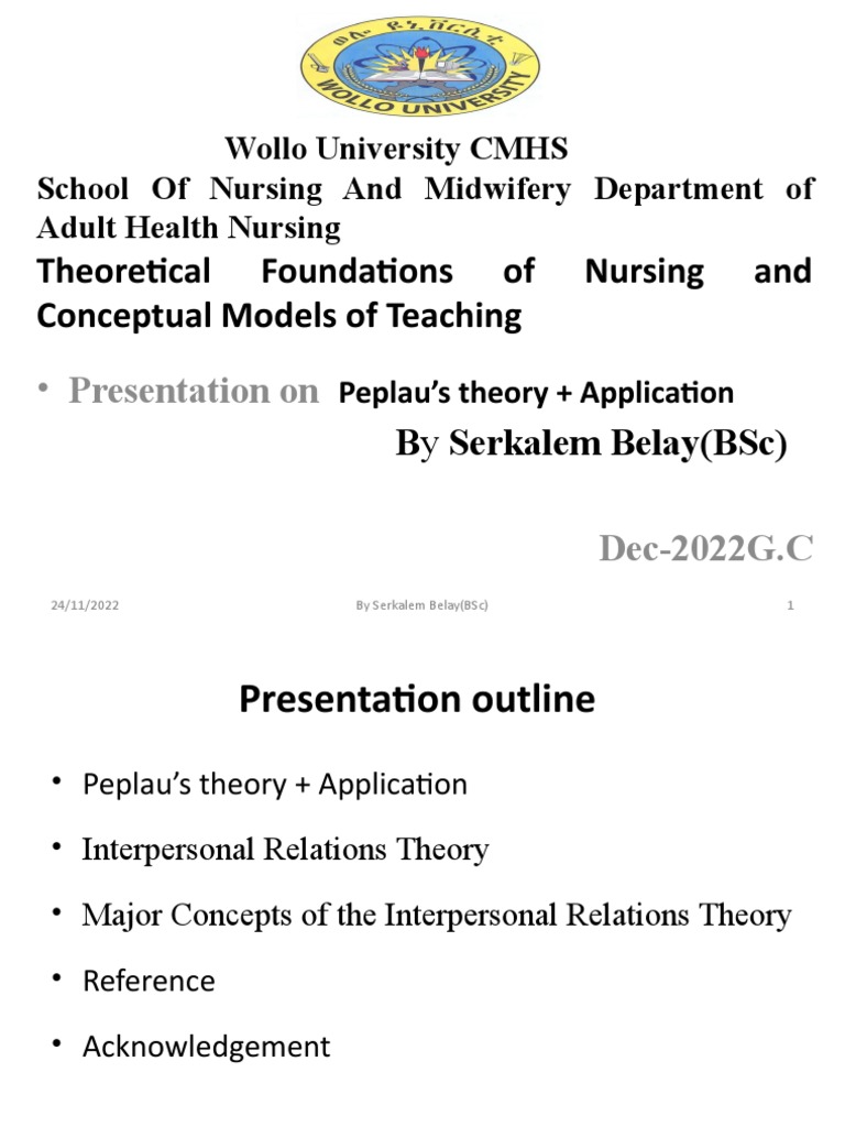 Peplau | PDF | Nursing | Cognitive Science