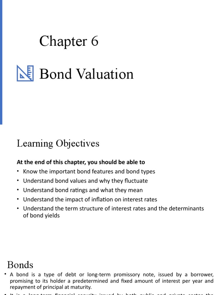 Chapter 6 - Bond Valuation | PDF | Bonds (Finance) | Yield (Finance)