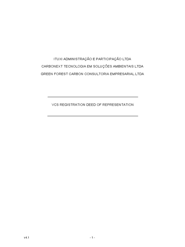 VCS Registration Representation Multiple Representors v4.1 | PDF ...