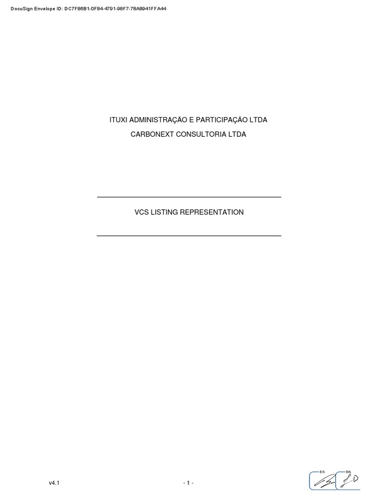 VCS Listing Representation Multiple Representors v4.1. - UNITOR | PDF ...