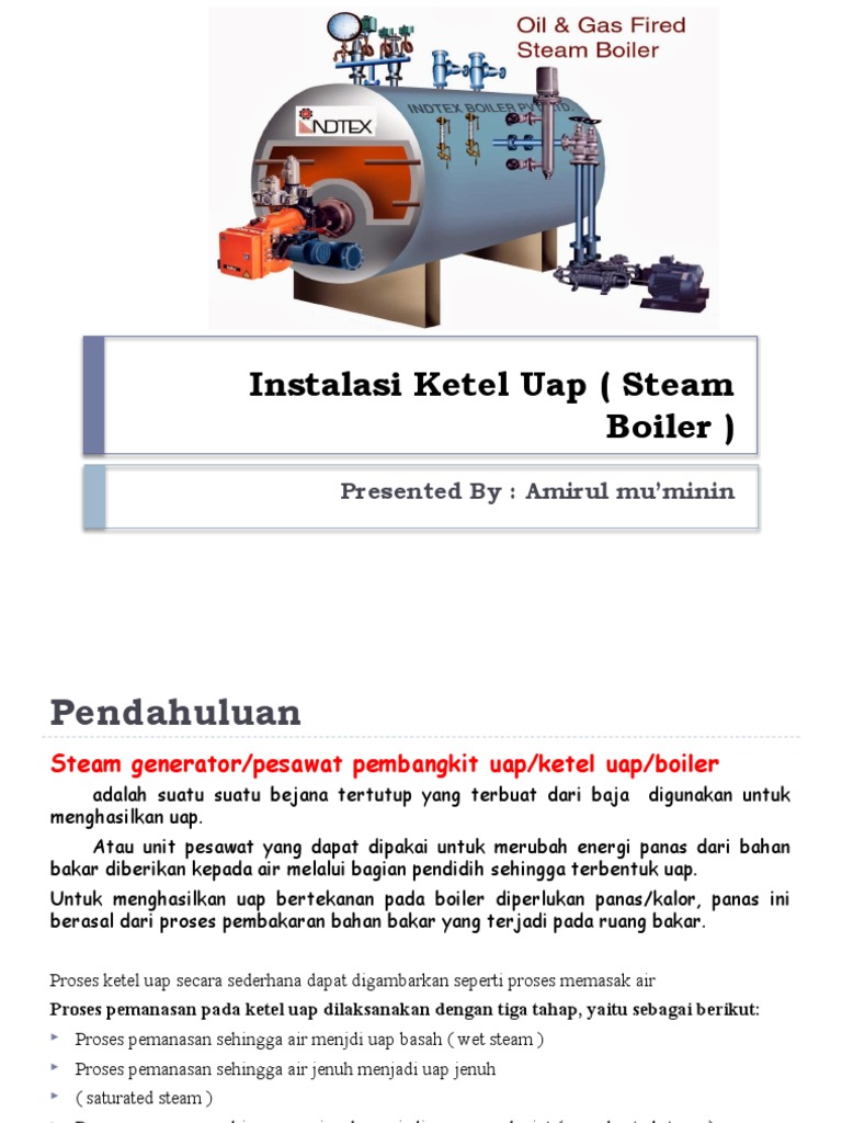 Instalasi Ketel Uap Steam Boiler | PDF