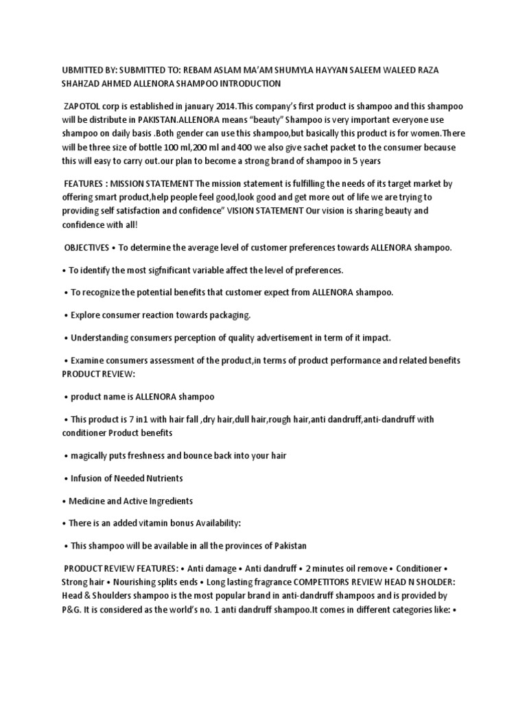 Marketing. Shampoo | Download Free PDF | Market Segmentation | Marketing
