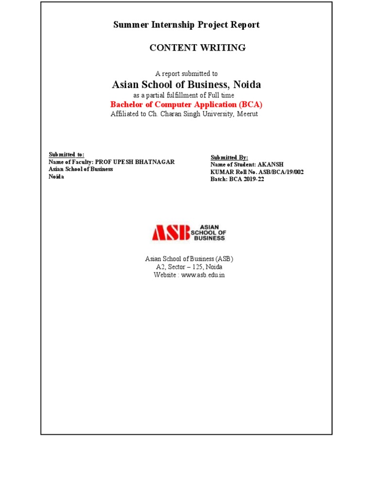 Akansh Kumar SIP Report Final | PDF | Recruitment | Employment