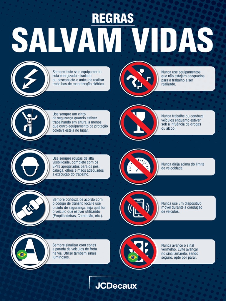 Poster 10 Regras Salvam Vidas | PDF