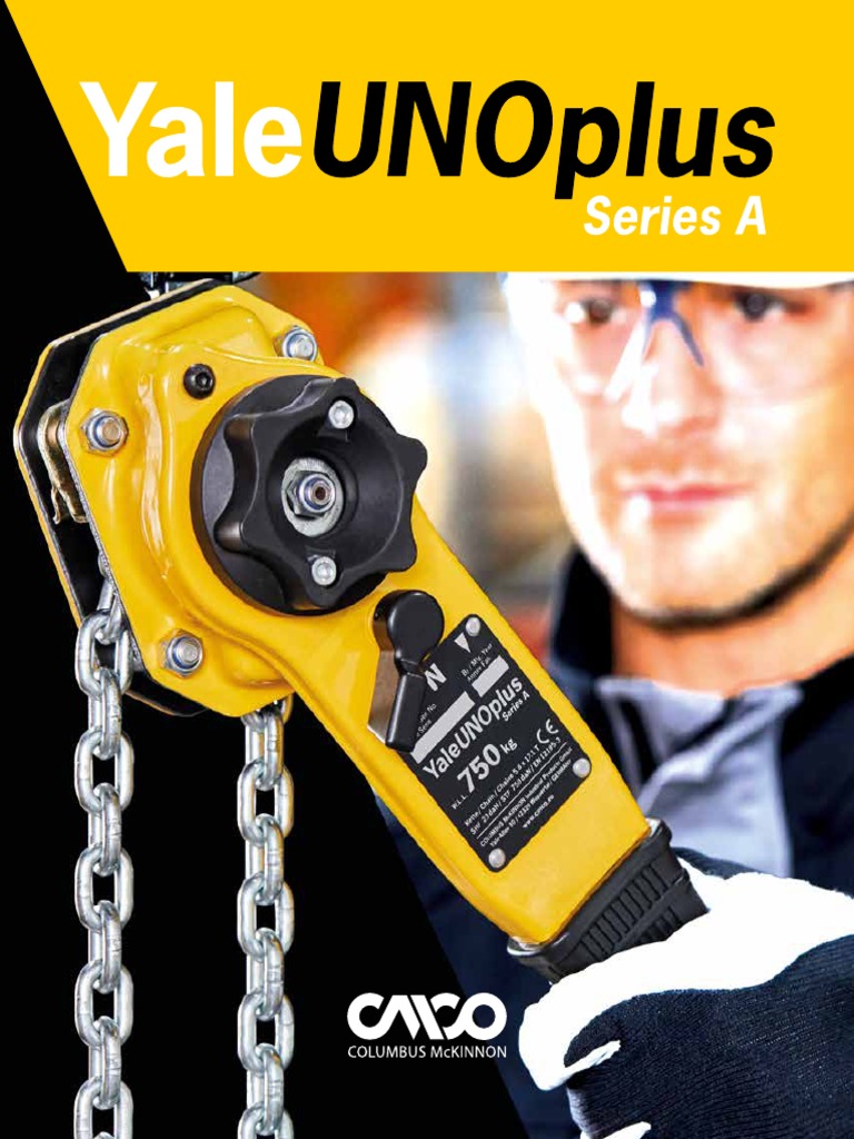 Polipasto Manual UNOplus: Especificaciones y Usos | PDF | Acero ...