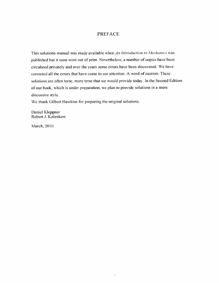 Solutions To Kleppner | PDF