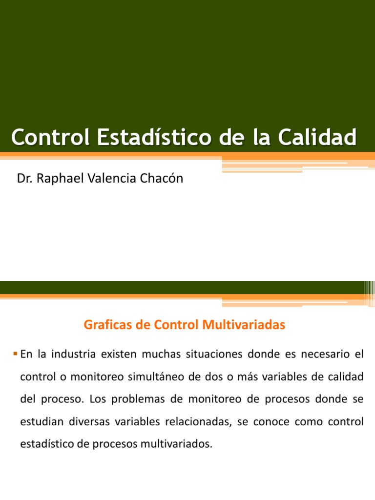 Grafica de Control Multivariadas | PDF | Estadísticas | Muestreo ...