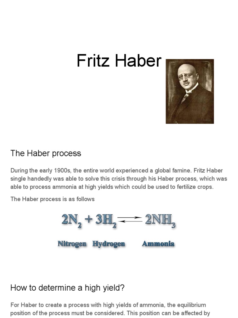 Fritz Haber | PDF