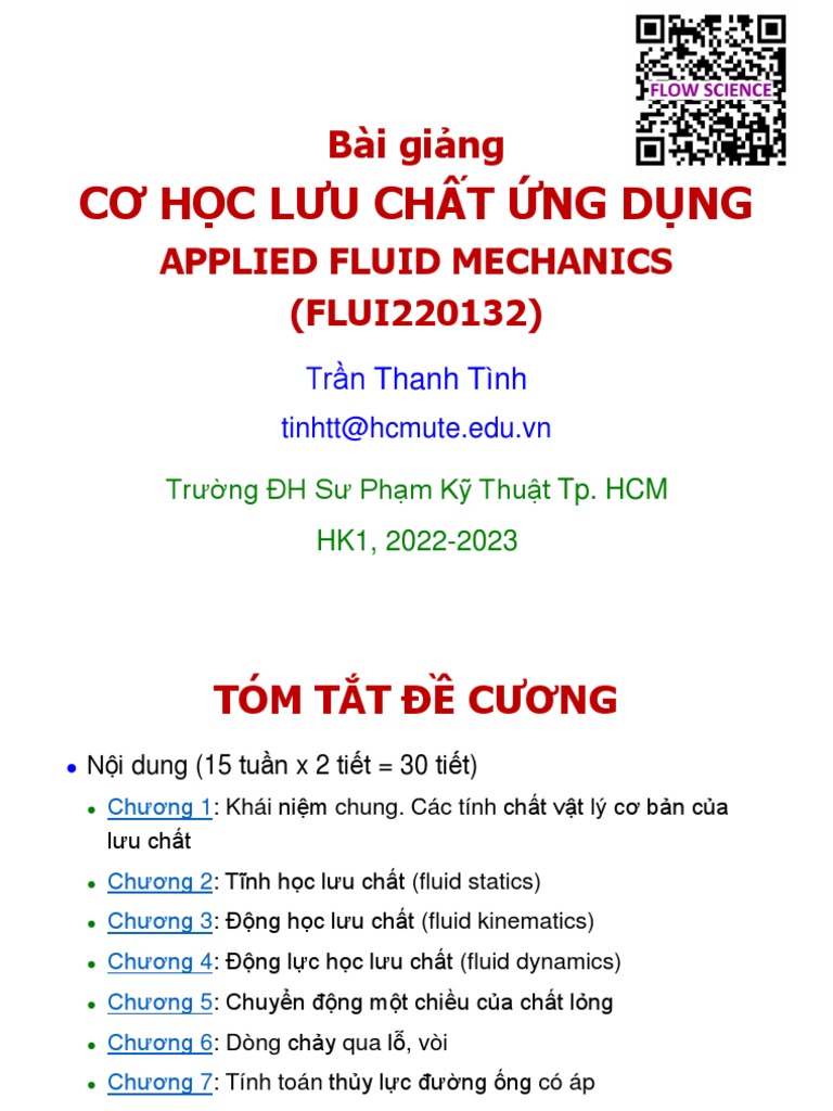 Bai Giang - FLUIDS - ch1 | PDF