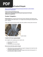 Perancangan Fondasi Telapak (SNI-2847-2019) | PDF