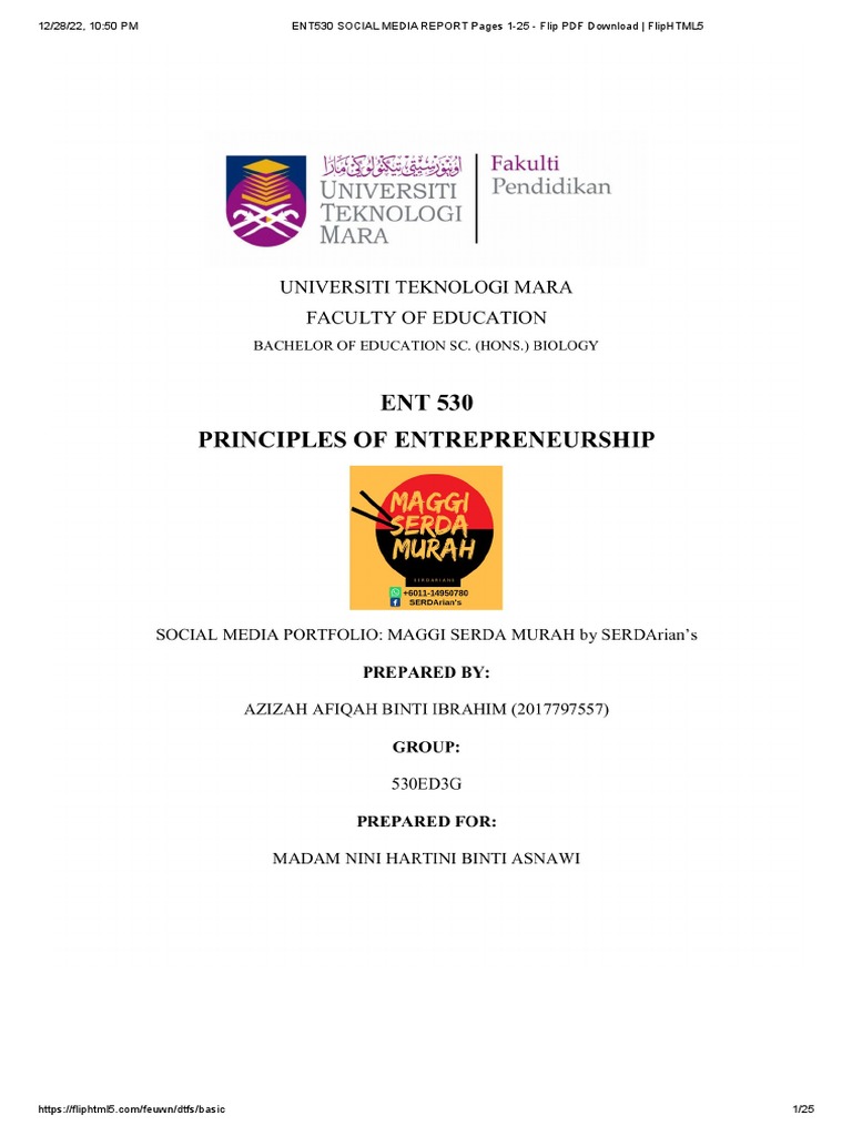 ENT530 SOCIAL MEDIA REPORT Pages 1-25 - Flip PDF Download - FlipHTML5 | PDF