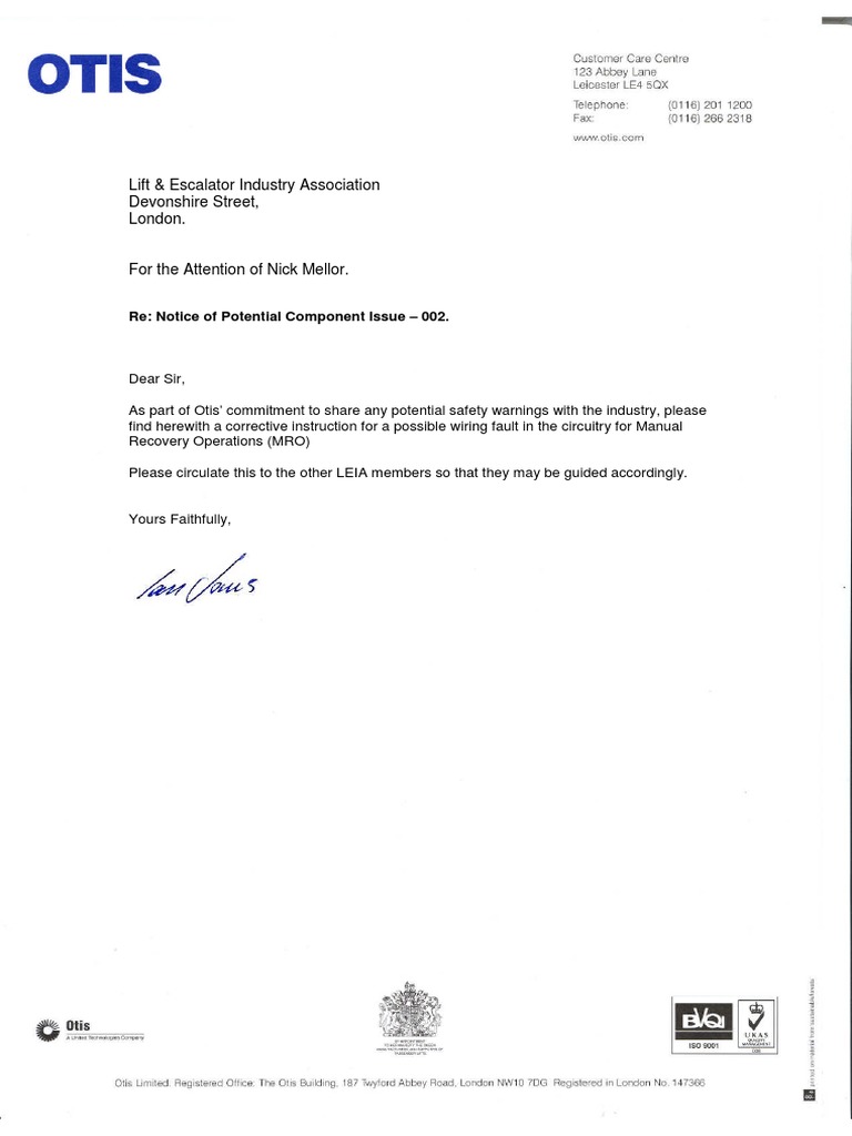 Otis LTD Manual Recovery Operation Wiring Examination | PDF ...