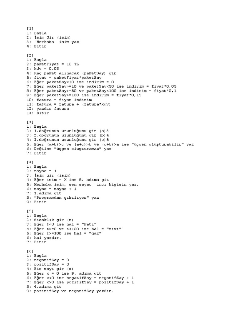 Algoritmalar 69 70 71 | PDF