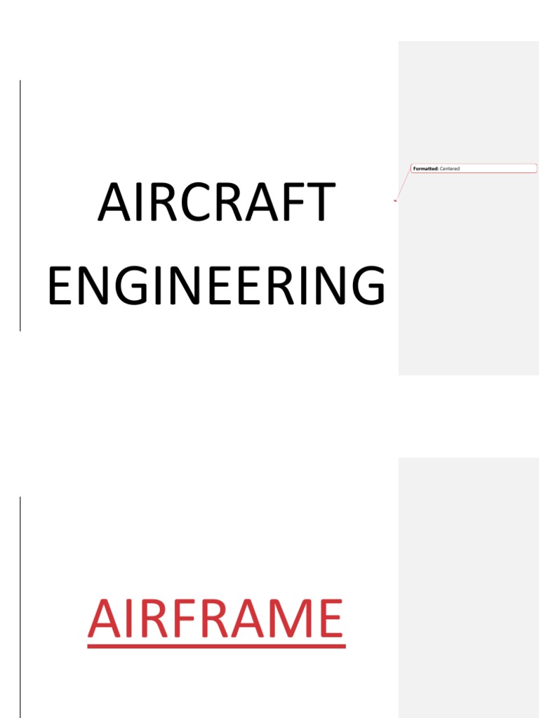 Aircraft Engineering, Airframe, and Maintenance | PDF