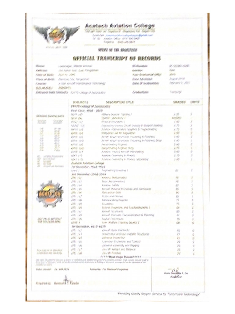 Acatech Aviation College | PDF