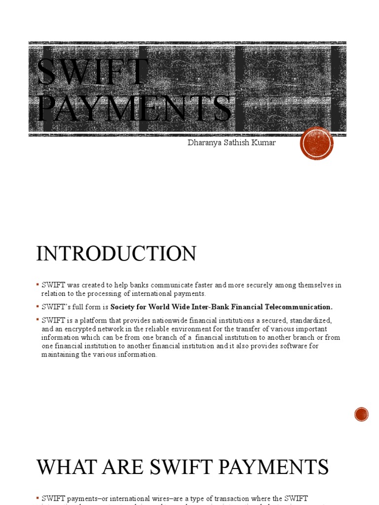 Understanding SWIFT Payments: A Comprehensive Guide | PDF | Banks | Payments