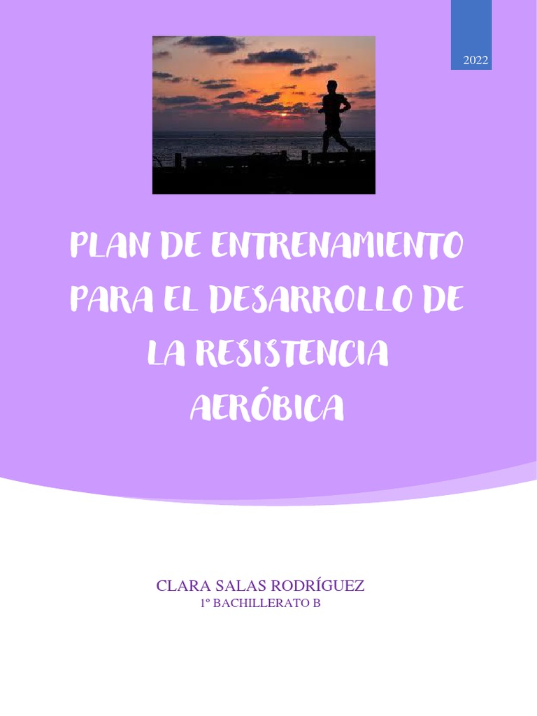 Plan De Entrenamiento Pdf Aptitud Física Ejercicio Físico