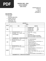 Kindergarten Syllabus | PDF | Teachers | Reading (Process)