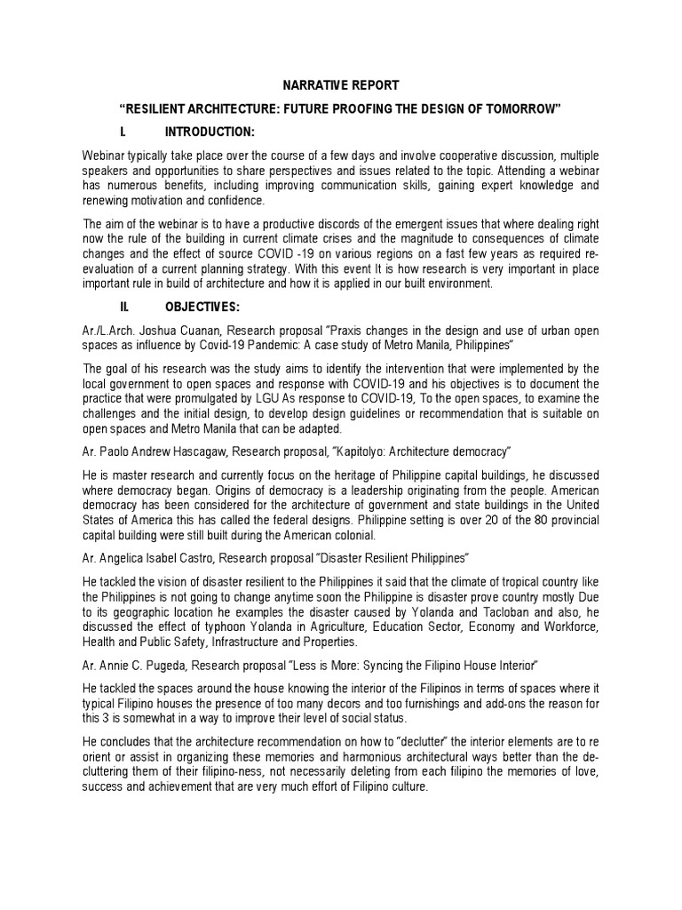 Narrative | PDF | Philippines | Design