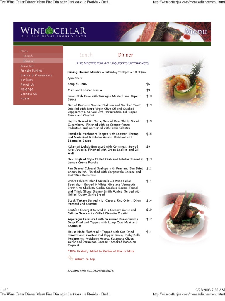 18% Gratuity Added To Parties of Five or More | PDF | Salad | Cooking