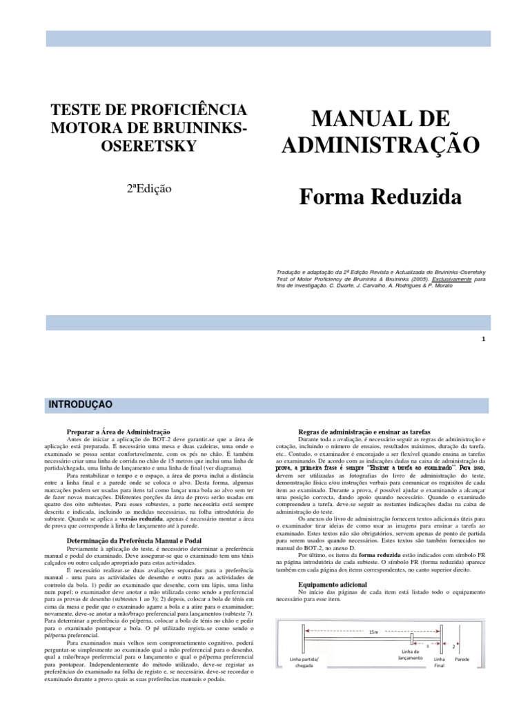 BOT2 Manual Aplica Forma Reduzida | PDF | Pé (unidade de medida) | Desenho