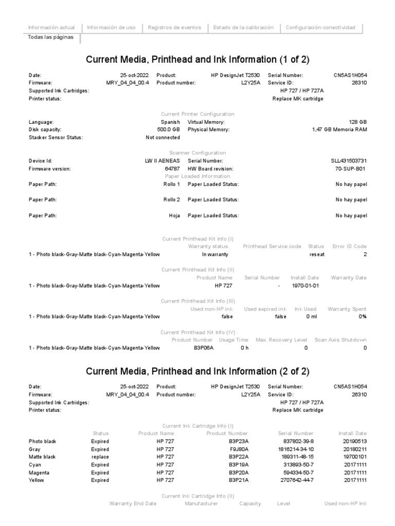 HP DesignJet T2530 | PDF | I Pv6 | Computer Architecture