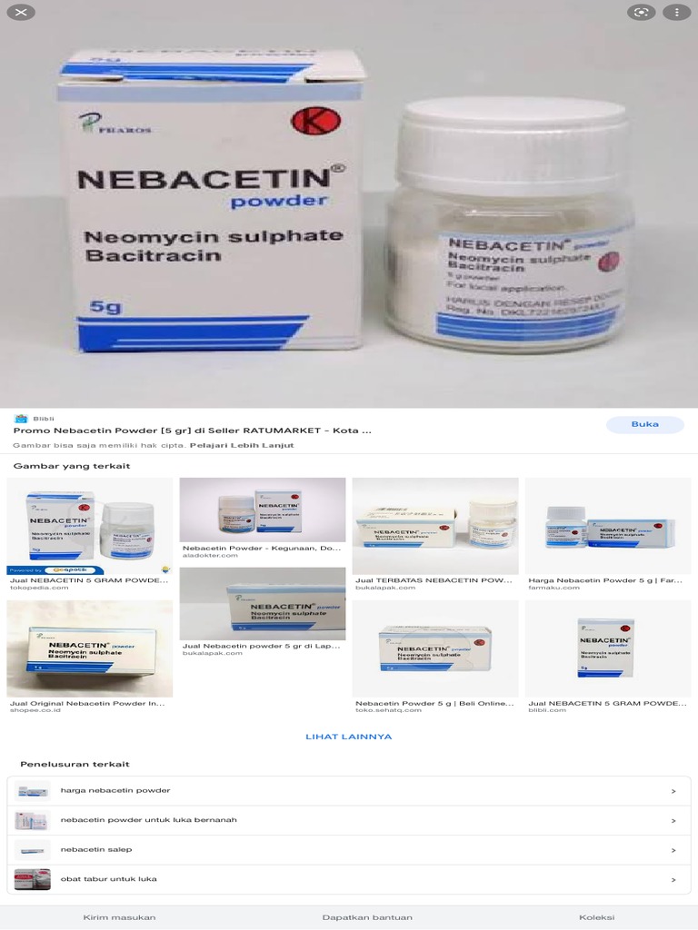 Nebacetin Powder - Google Penelusuran | PDF | Kesehatan Holistik