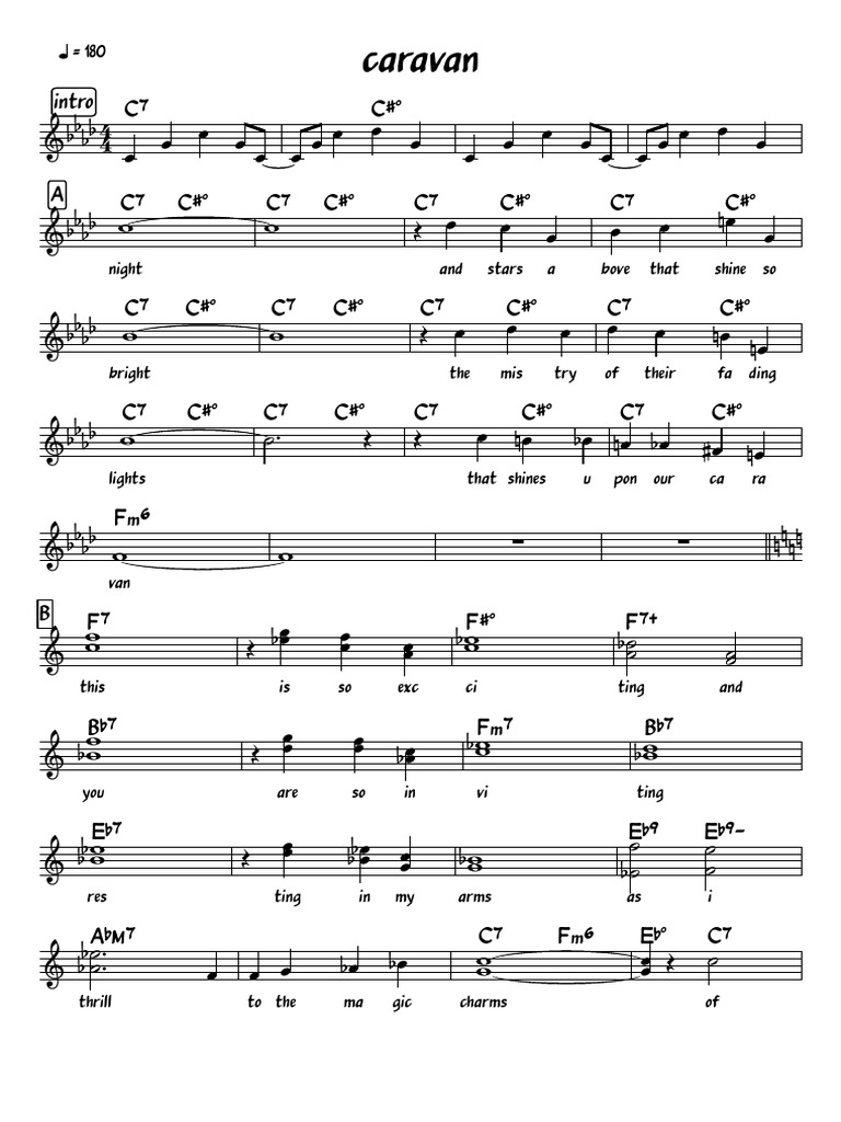 Caravan Love Song | PDF