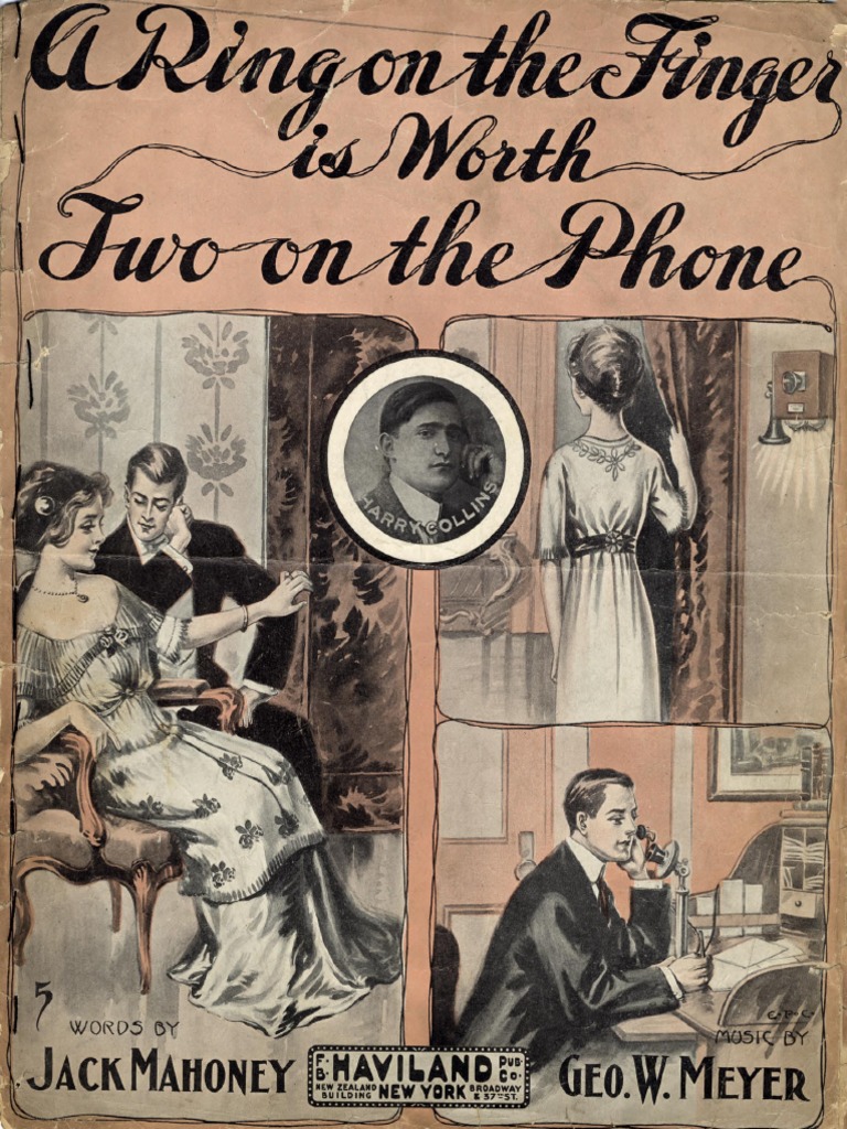 A Ring On The Finger Is Worth Two On The Phone SHEET MUSIC PDF