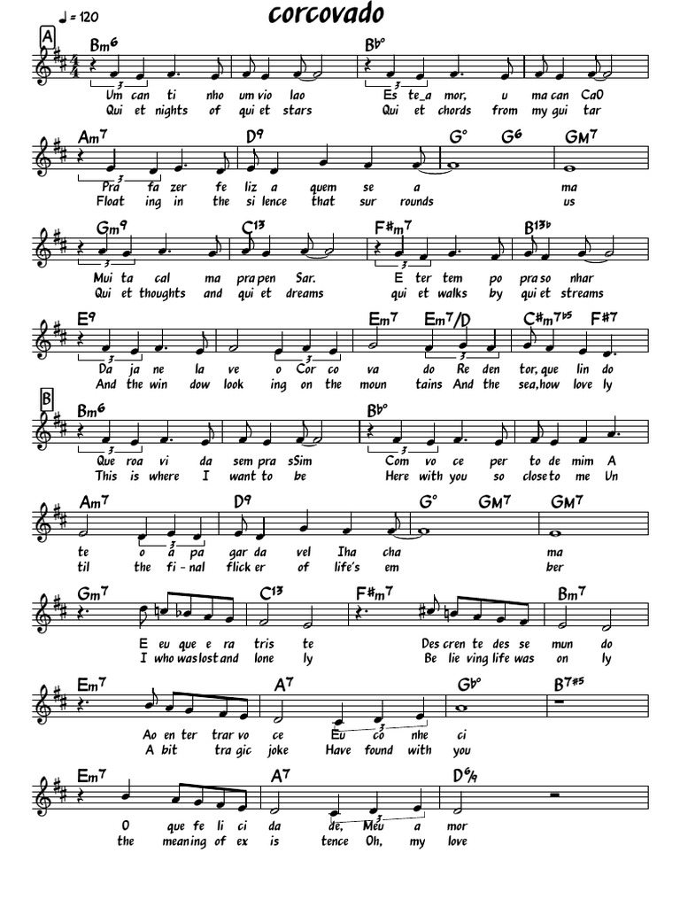 Jobim - Ac Corcovado RB | PDF