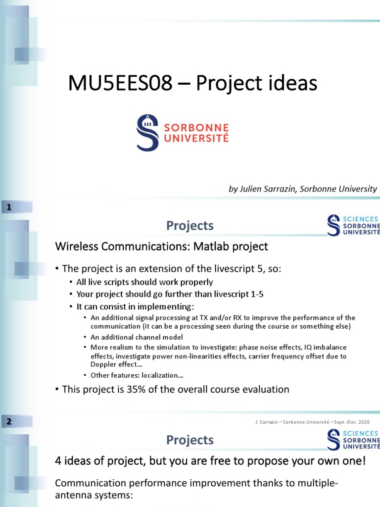 MU5EEF08 - Project Ideas | PDF | Mimo | Computing